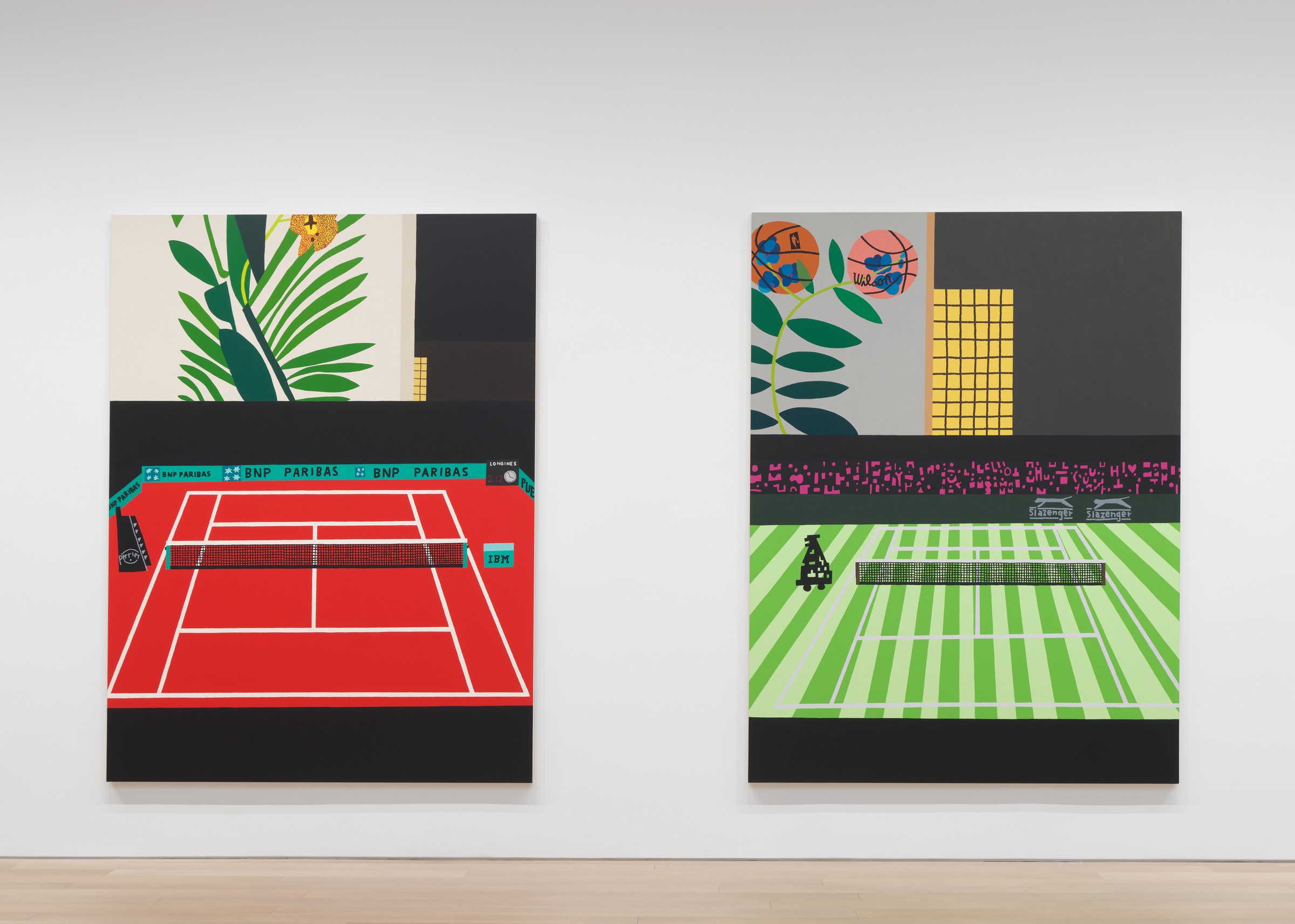 Jonas Wood: Four Tennis Courts, 980 Madison Avenue, New York, June 2 ...