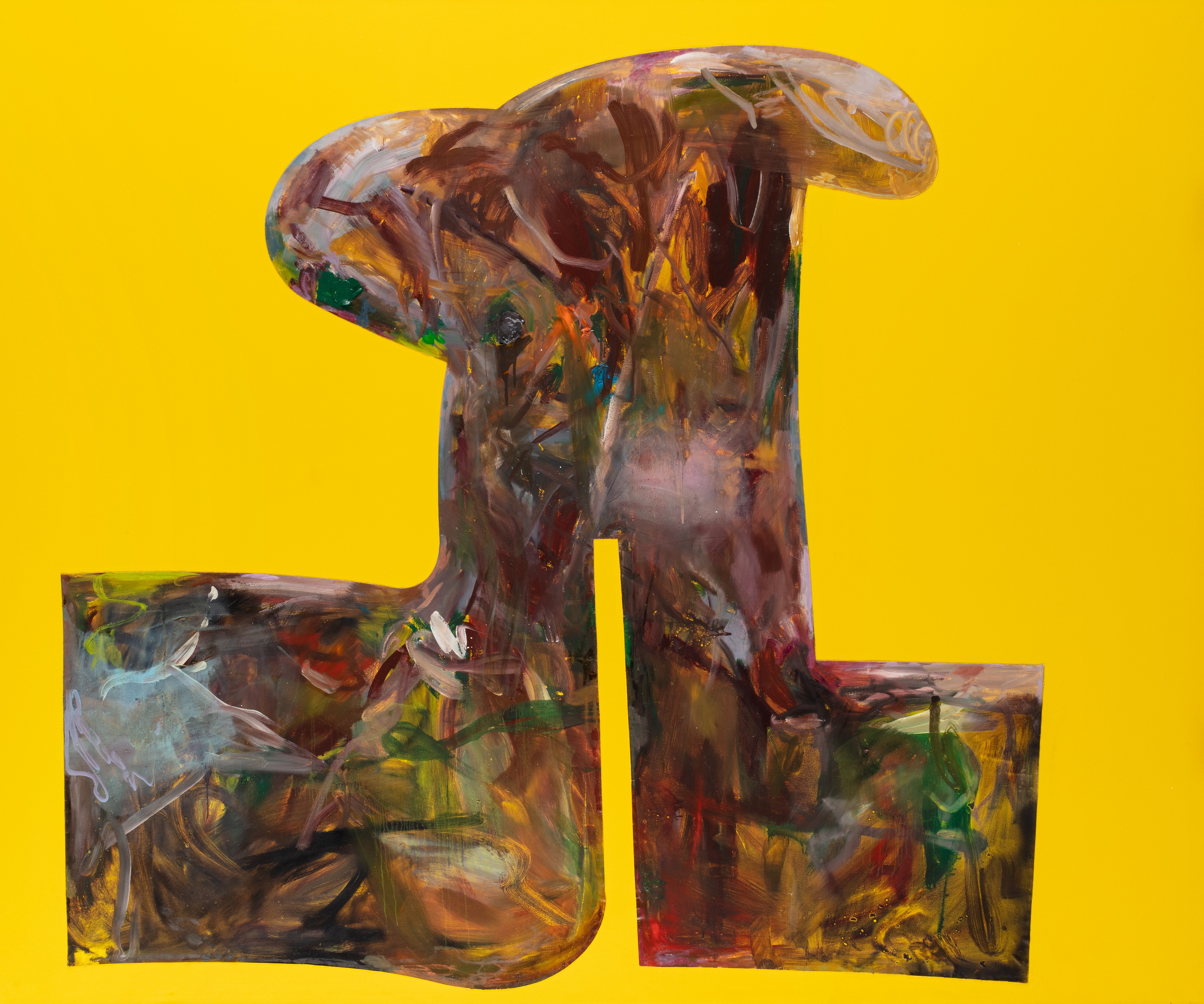 the ömen: Albert Oehlen paintings and Paul McCarthy sculptures, 555 ...