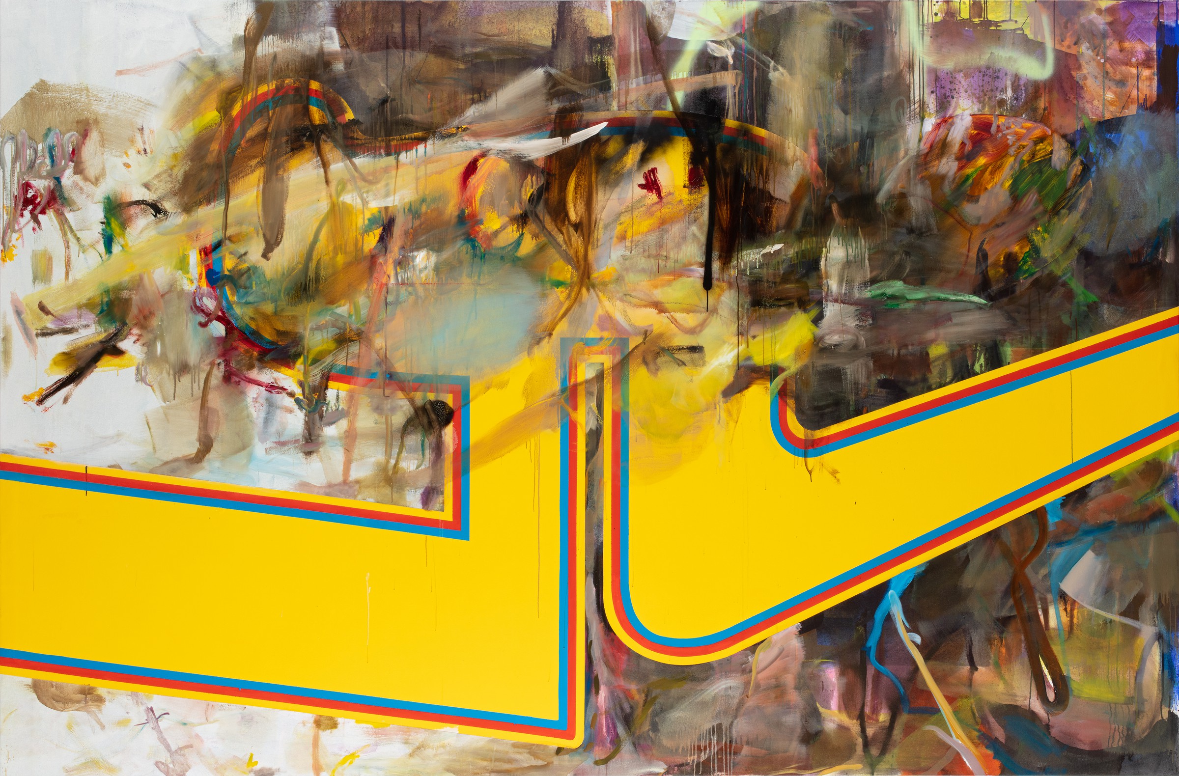 the ömen: Albert Oehlen paintings and Paul McCarthy sculptures, 555 ...