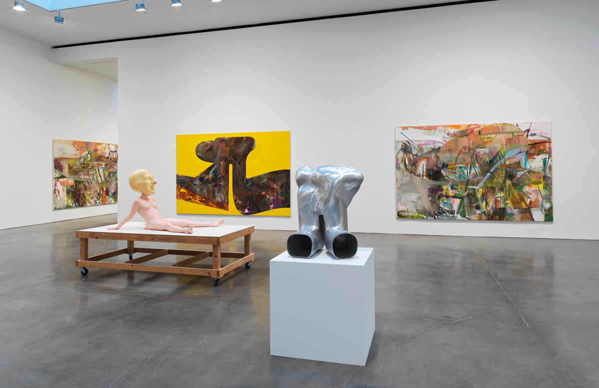 the ömen: Albert Oehlen paintings and Paul McCarthy sculptures, 555 ...