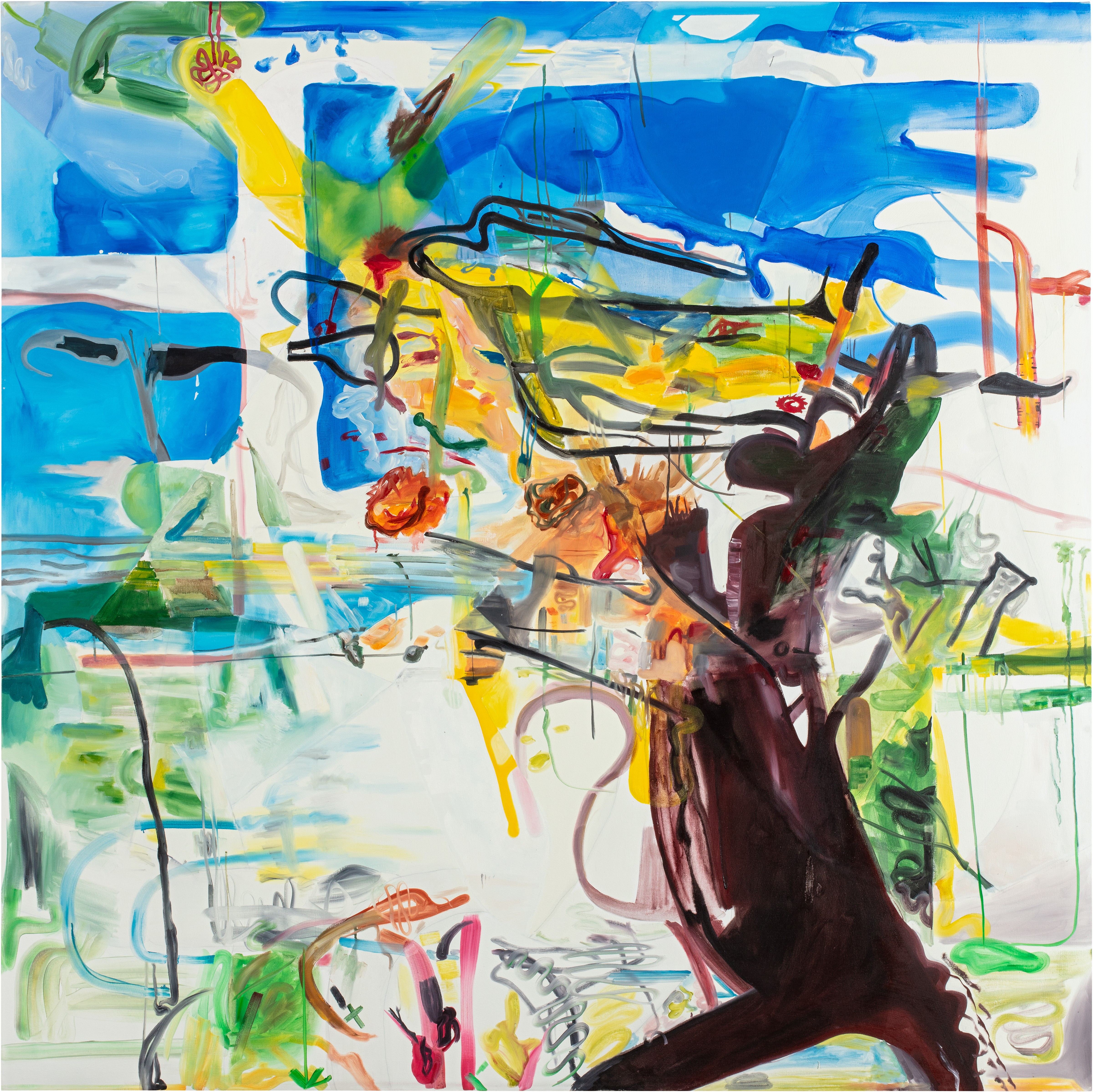 the ömen: Albert Oehlen paintings and Paul McCarthy sculptures, 555 ...