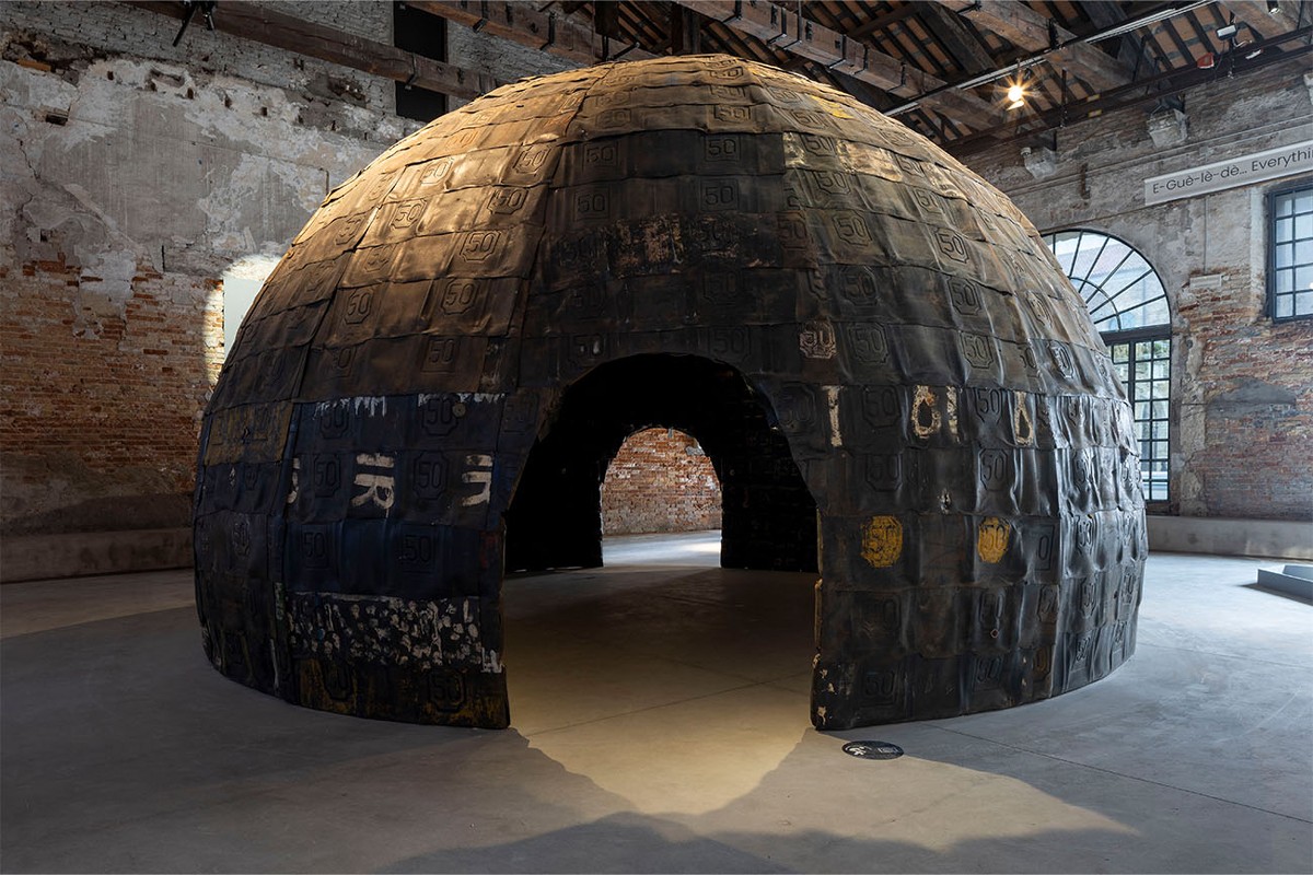 Romuald Hazoumè in: 60th Biennale di Venezia | Museum Exhibitions ...